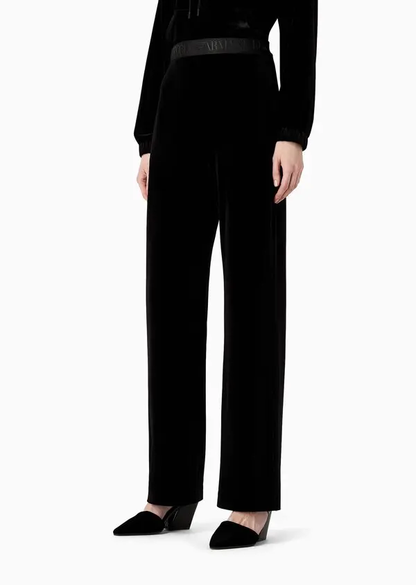 Emporio Armani Logo Lace Casual Pants