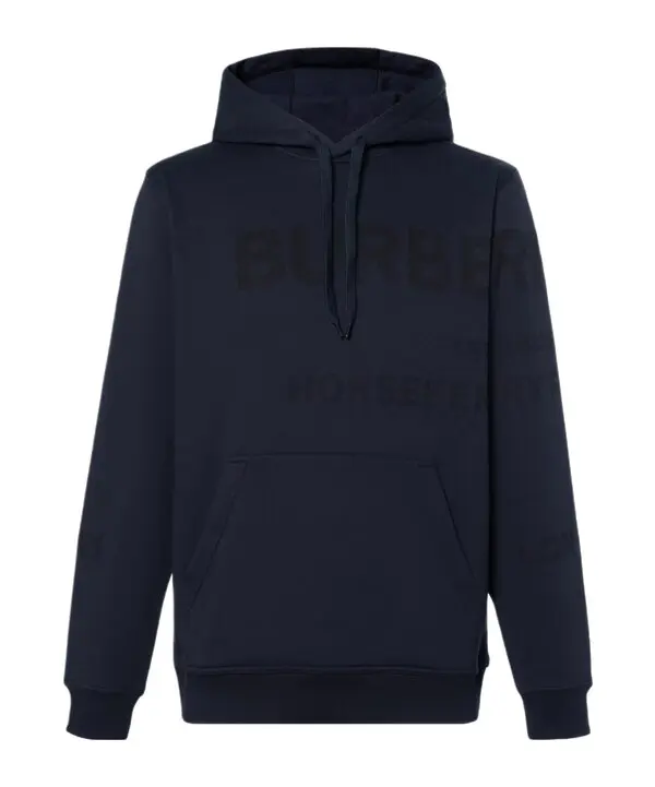 Burberry Long Sleeve Hooded Sweatshirt With Logo - No