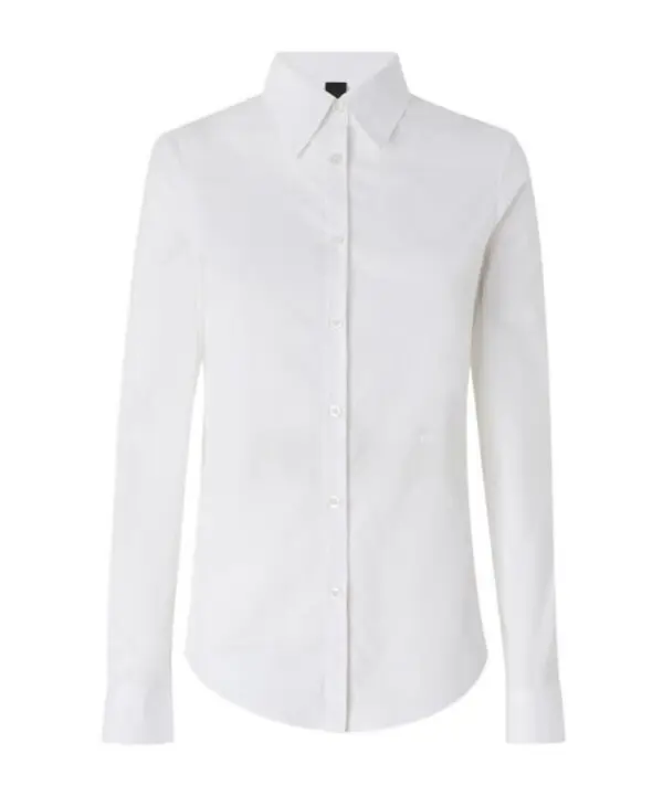 Pinko Slim-fit Stretch Poplin Shirt - White