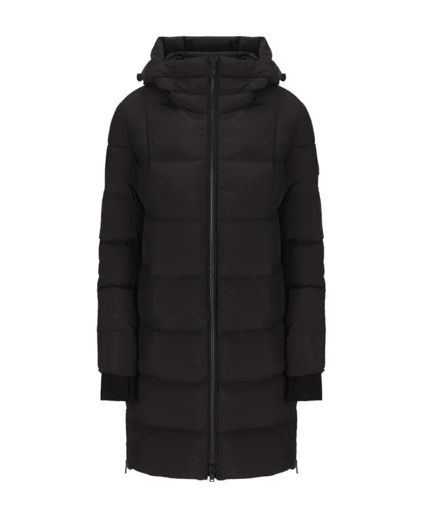 Moose Knuckles Padded Long Coat - Black