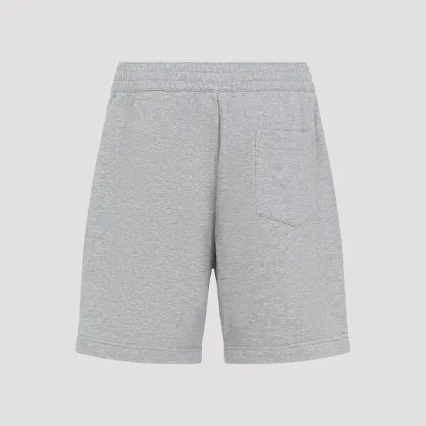 Givenchy Paris Logo Patch Elastic Waist Shorts - Gray