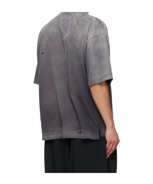 Mihara Yasuhiro V-neck Distressed T-shirt