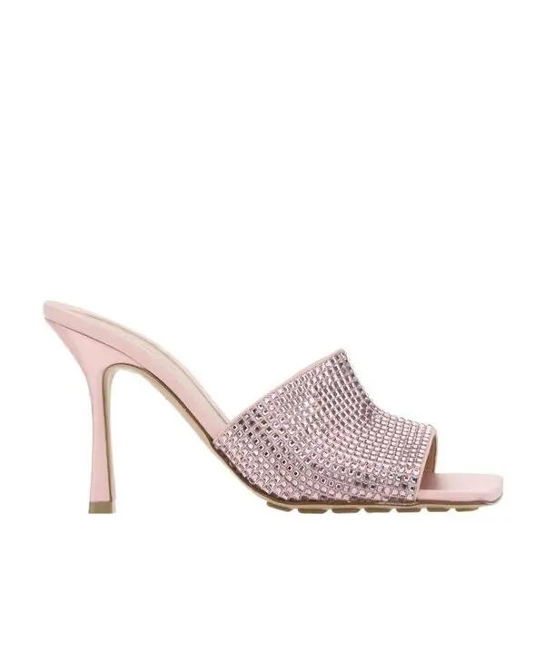 Bottega Veneta Embellished Stretch Mules