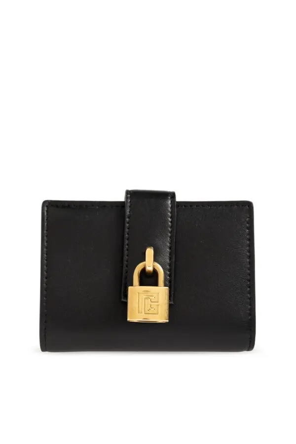Balmain Lock Detailed Wallet - Black