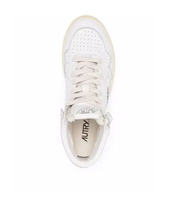 AUTRY High-top Leather Sneakers - White