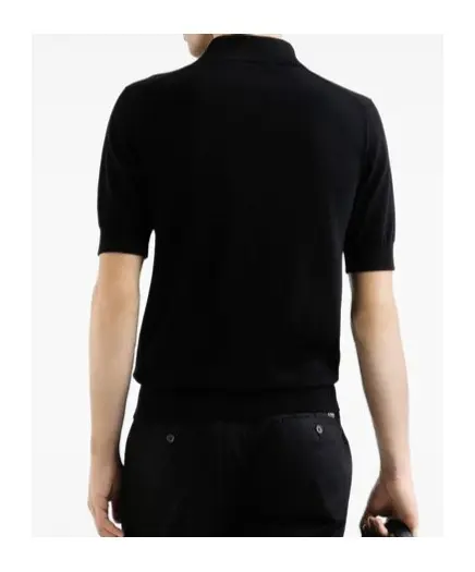 Dolce & Gabbana Dolce Gabbana Logo Tag Polo Shirt - Black