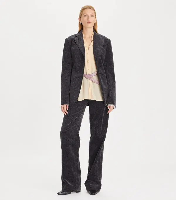 Tory Burch High-waist Corduroy Wide-leg Trousers