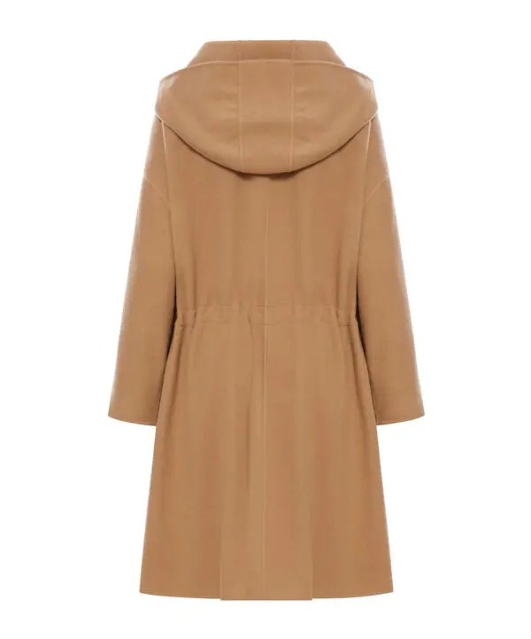 Max Mara Miele Drawstring Hooded Coat