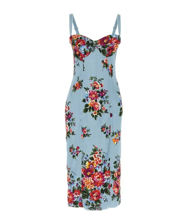 Dolce & Gabbana Floral Print Midi Dress