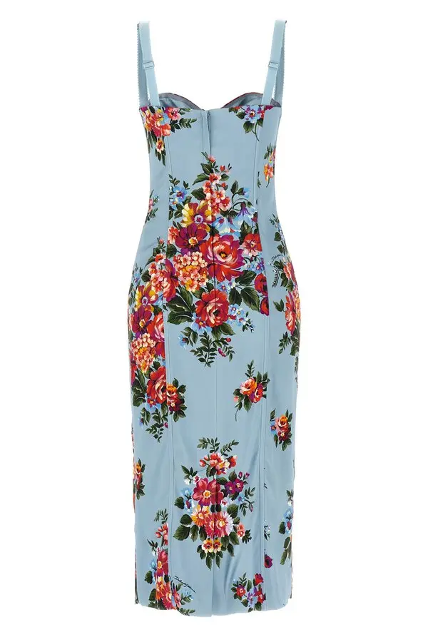 Dolce & Gabbana Floral Print Midi Dress