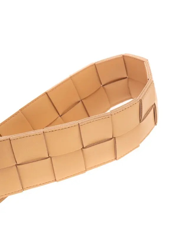 Bottega Veneta Maxi Intrecciato Leather Belt