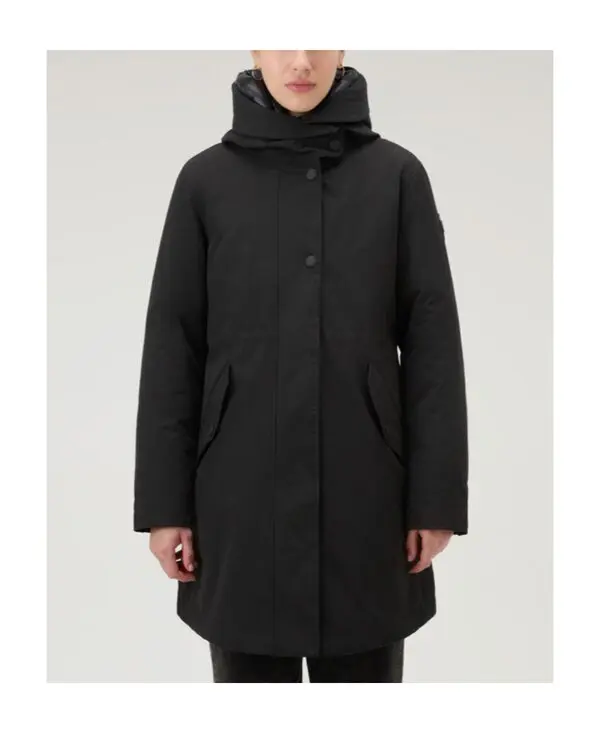 Woolrich Zip-up Reversible Coat With Removable Inner Jacket