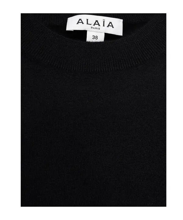 Alaïa Cropped Ribbed Knit Top