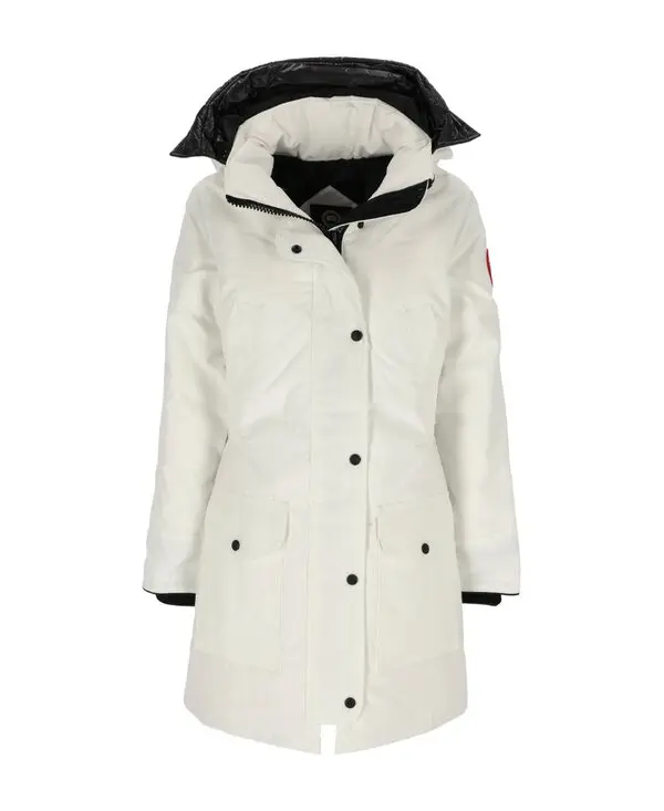 Canada Goose Long-sleeved Hooded Down Parka - White
