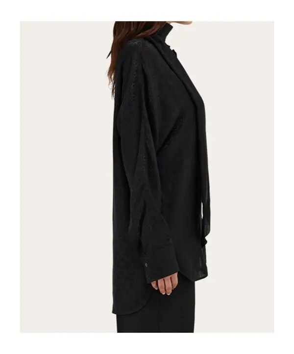 FERRAGAMO Embellished Blouse With Asymmetrical Hem