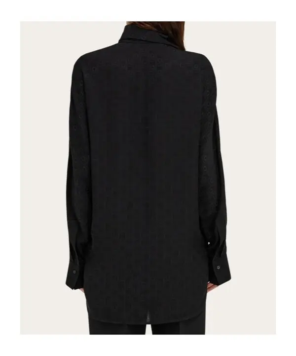 FERRAGAMO Embellished Blouse With Asymmetrical Hem