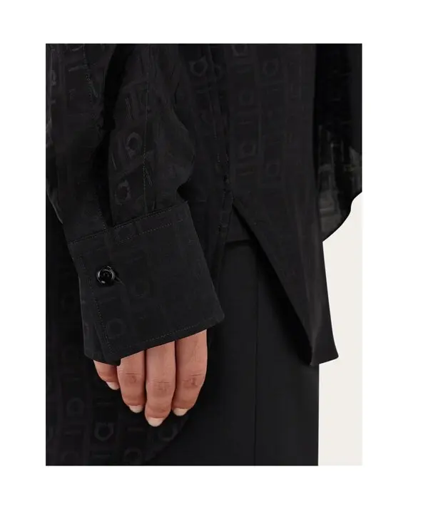 FERRAGAMO Embellished Blouse With Asymmetrical Hem