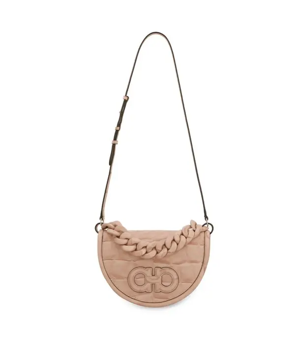 FERRAGAMO Aura Leather Crossbody Bag