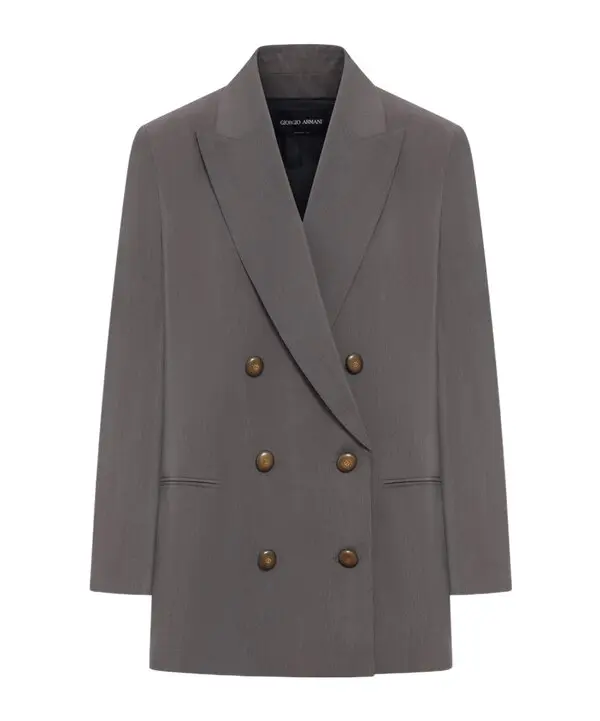 Giorgio Armani Double-breasted Blazer - Black