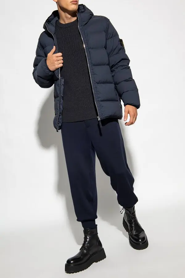 Stone Island Compass Patch Virgin Wool Jumper