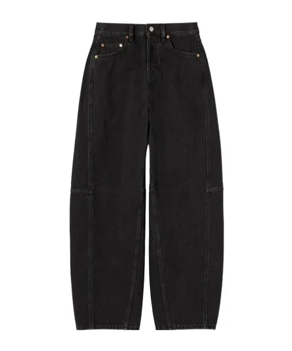 Gucci Petite Fit Balloon Denim Pants - Black