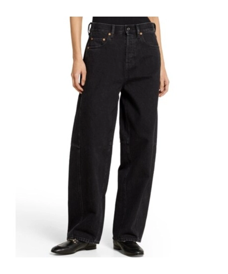 Gucci Petite Fit Balloon Denim Pants - Black