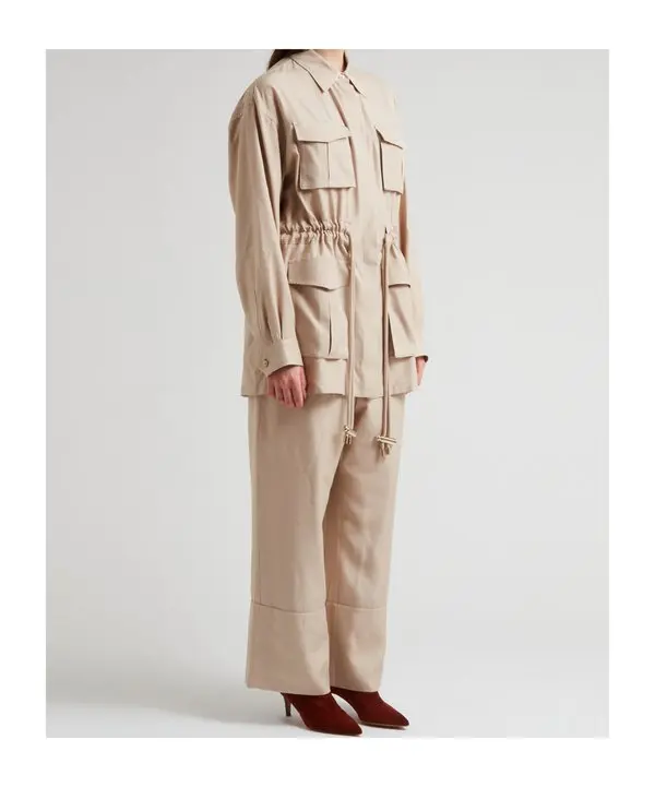 Elie Saab Drawstring Shirt With Patch Pockets