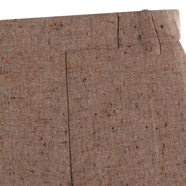 Valentino Garavani Pleated Tailored Trousers With Frayed Hem