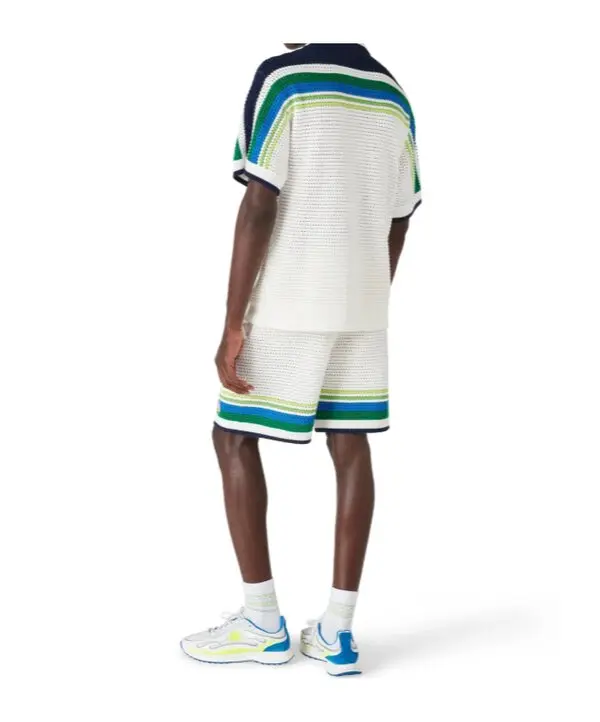 Casablanca Tennis Stripe Knit Shorts