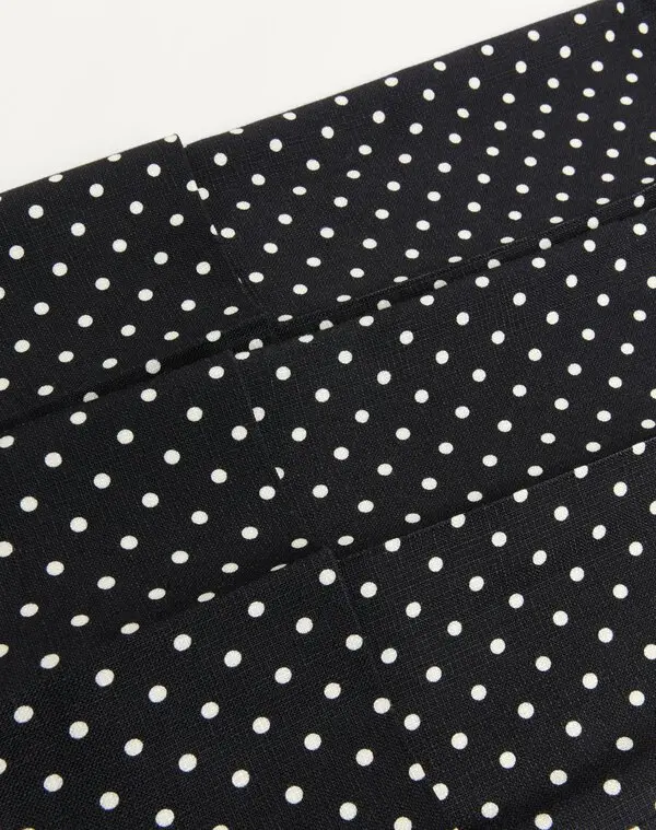 Valentino Garavani Polka Dot Wide Leg Trousers