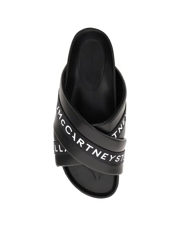 Stella McCartney Logo Platform Flip Flops - Black