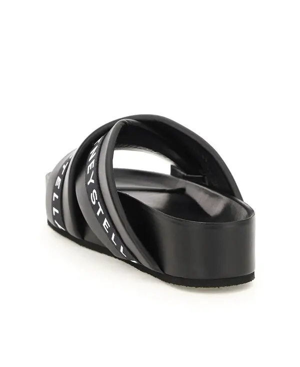 Stella McCartney Logo Platform Flip Flops - Black