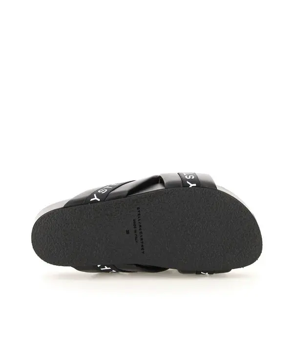 Stella McCartney Logo Platform Flip Flops - Black