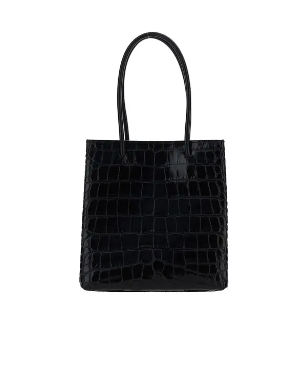 Balenciaga Shopping Embossed Emblem Handbag