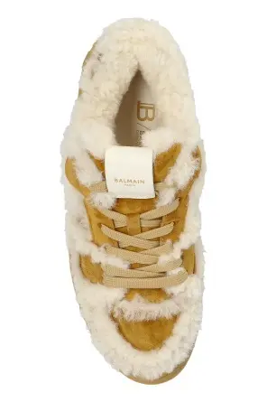Balmain B-court Shearling Trainers