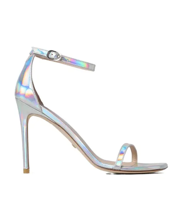STUART WEITZMAN Open-toe Stiletto Sandals With Adjustable Ankle Strap