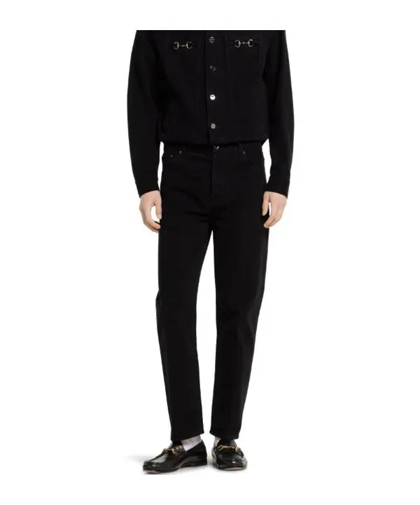 Gucci Cropped Slim Denim Pants