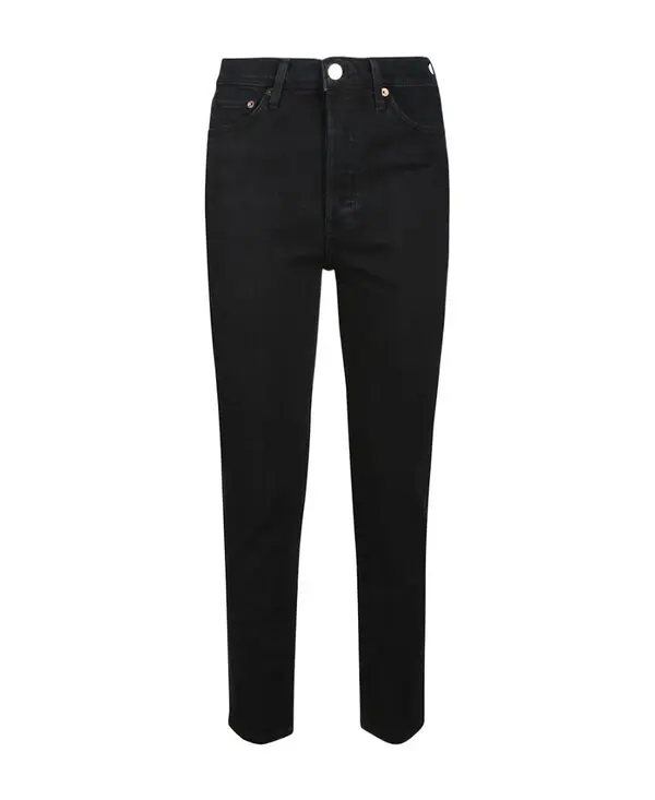 RE/DONE High-rise Straight Jeans
