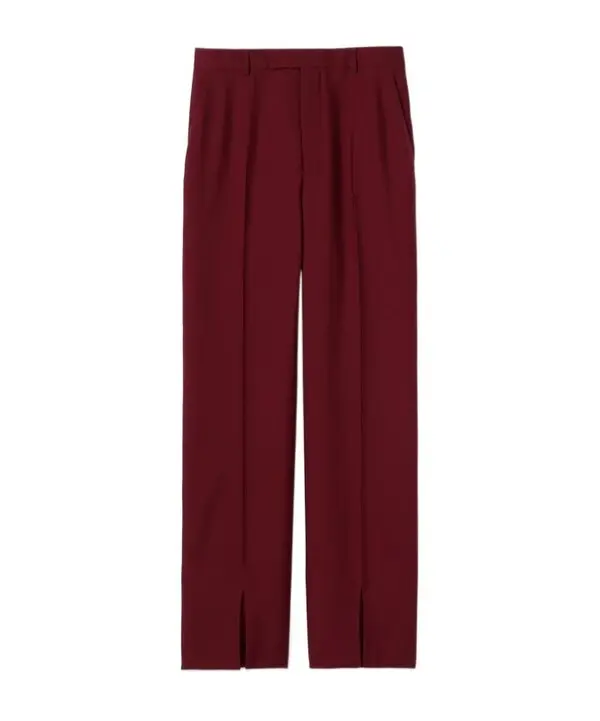 Gucci Straight-leg Trousers With Side Slits