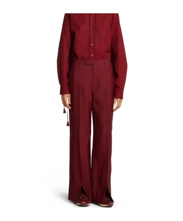 Gucci Straight-leg Trousers With Side Slits