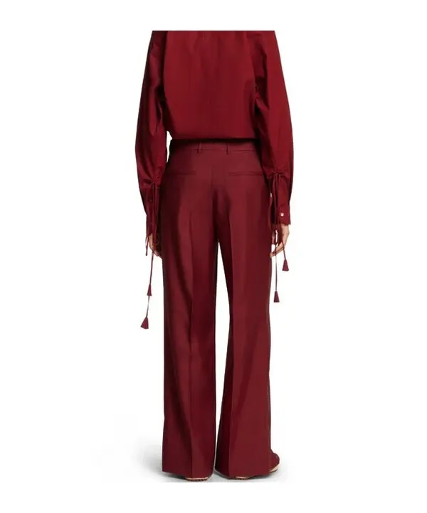 Gucci Straight-leg Trousers With Side Slits