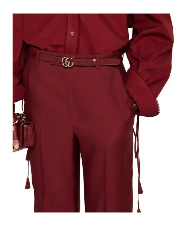 Gucci Straight-leg Trousers With Side Slits