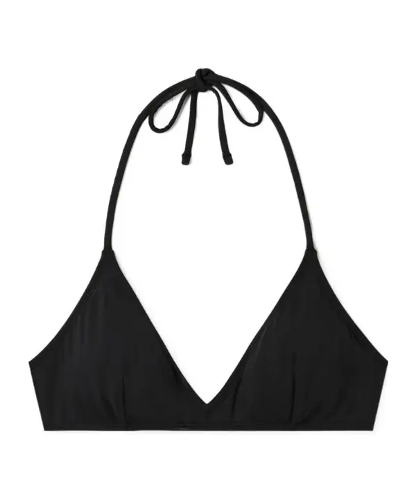 NILI LOTAN Triangle Bikini Top - Black
