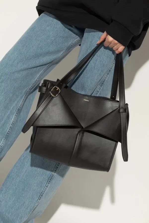 Coperni Medium Cabas Satchel Bag - Black