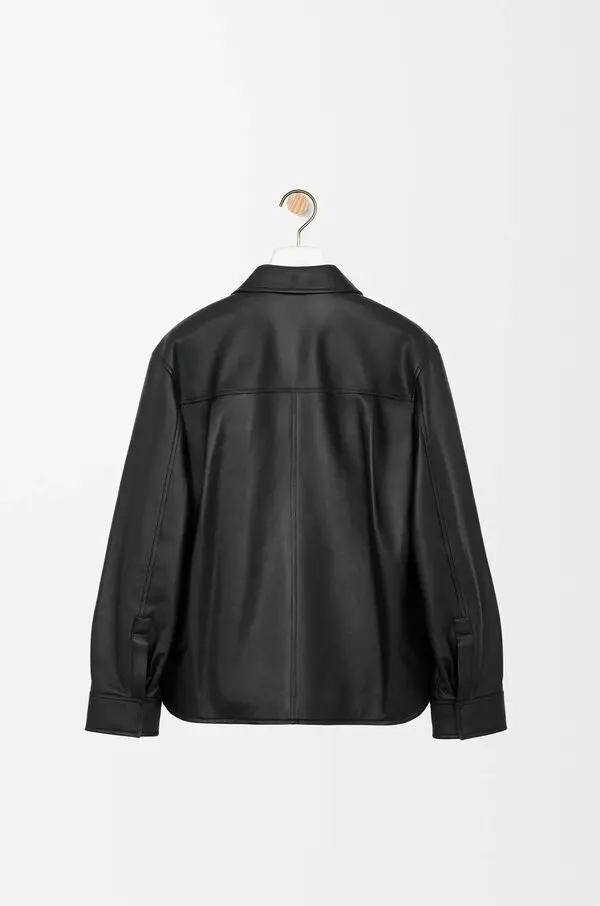 Loewe Curved Hem Leather Shirt