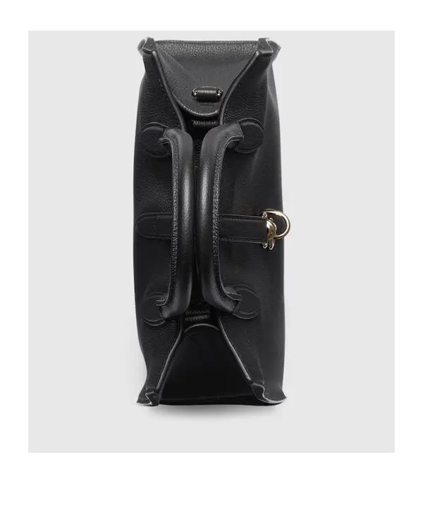 Gucci Medium Tote Bag With Hook Closure - Black