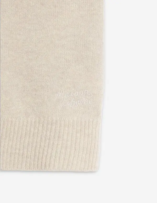 Maison Kitsuné Merino Wool Vest - Light Beige
