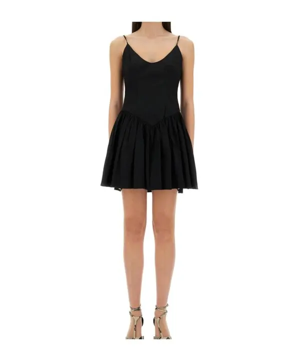 Staud Dena Scoop Neck Mini Dress
