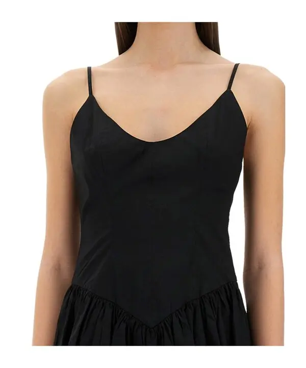 Staud Dena Scoop Neck Mini Dress
