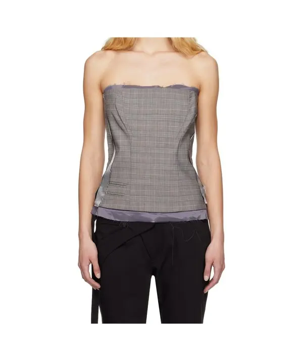 Ottolinger Plaid-check Corset